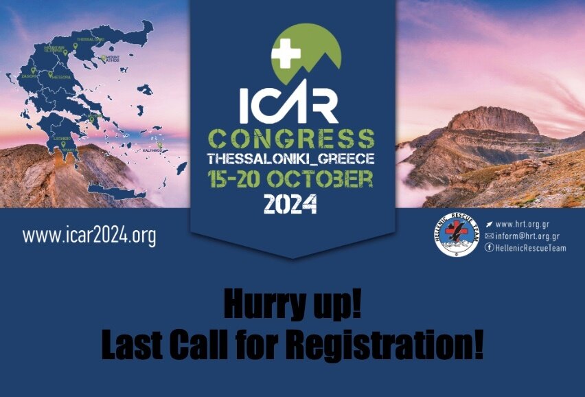 Thessaloniki - 2024 - Hurry up! Last Call for Registration · ICAR ...